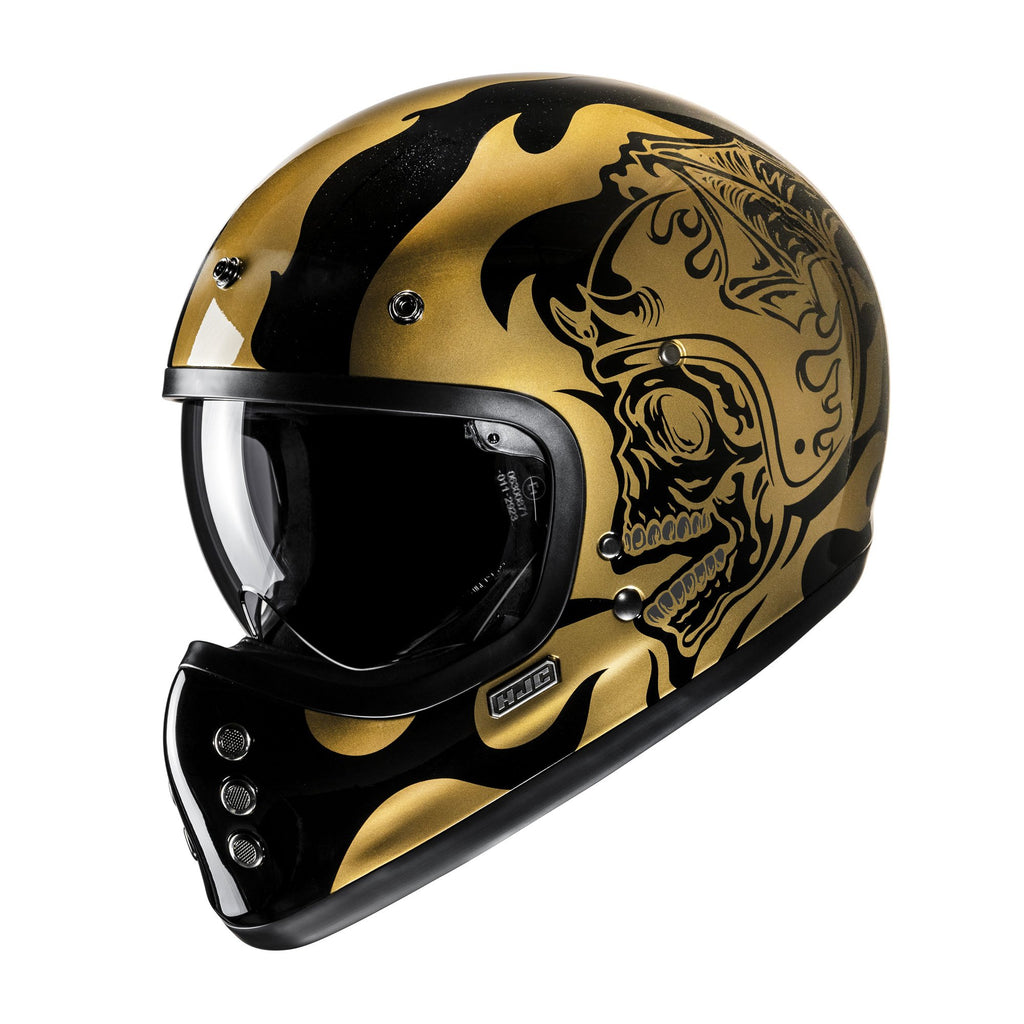 HJC V60 Flame MC9 Gold | HJC | The Biker Company