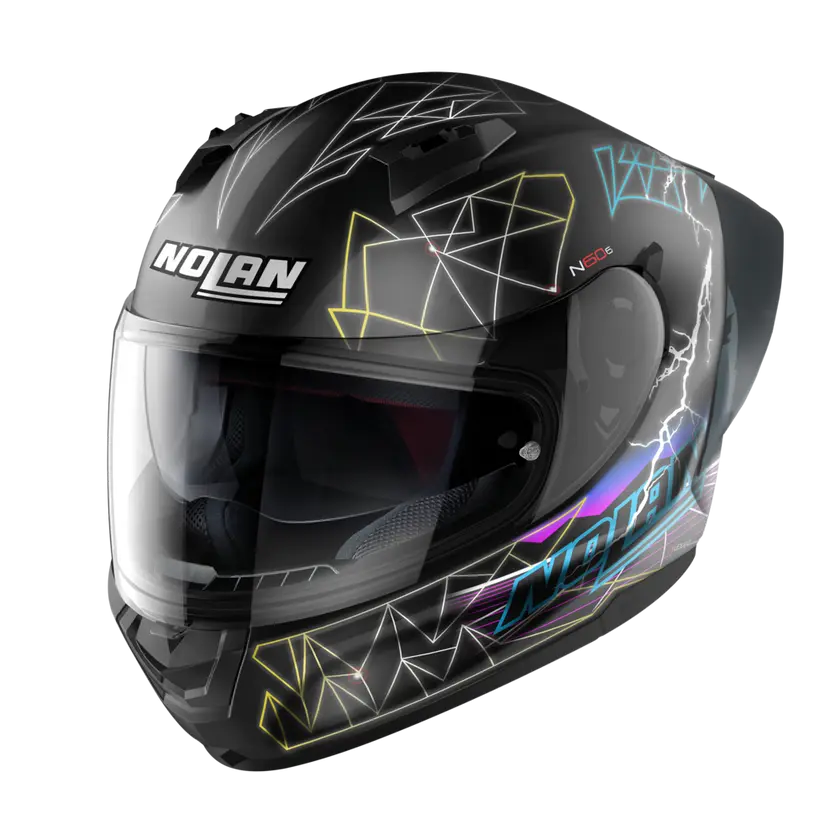 Nolan N60-6 Sport Raindance 026 Flat Black/Multi | Nolan | The Biker ...